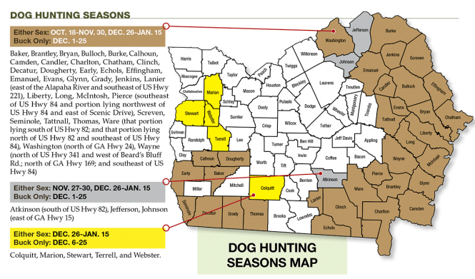 Georgia hunting rules: does off-limits to firearms hunters through ...
